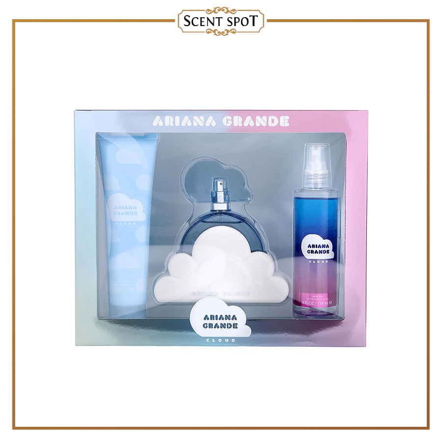 Authentic Original Ariana Grande Cloud (Gift Set) - 100ml Eau De Parfum Spray + 100ml Body ...